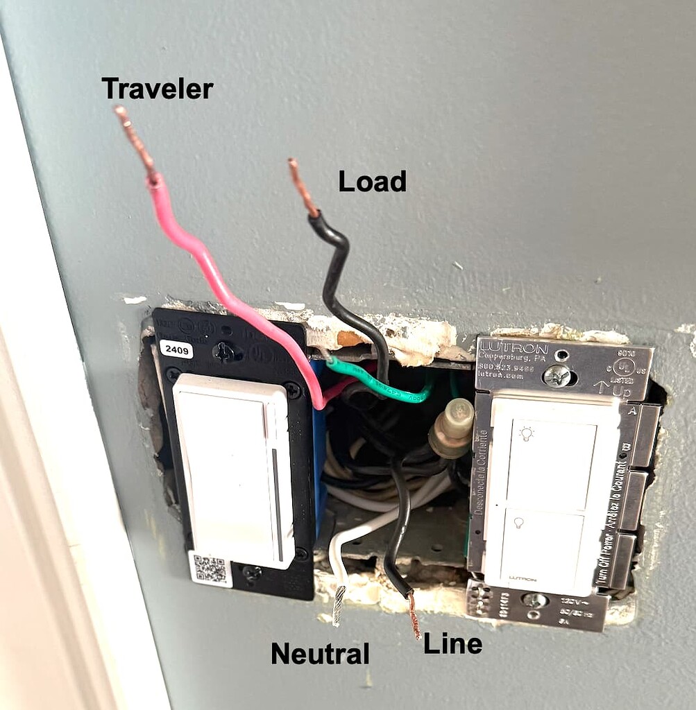 Blue 2-1, 3 Way with two smart switches (Smart Bulb Mode) - Wiring ...