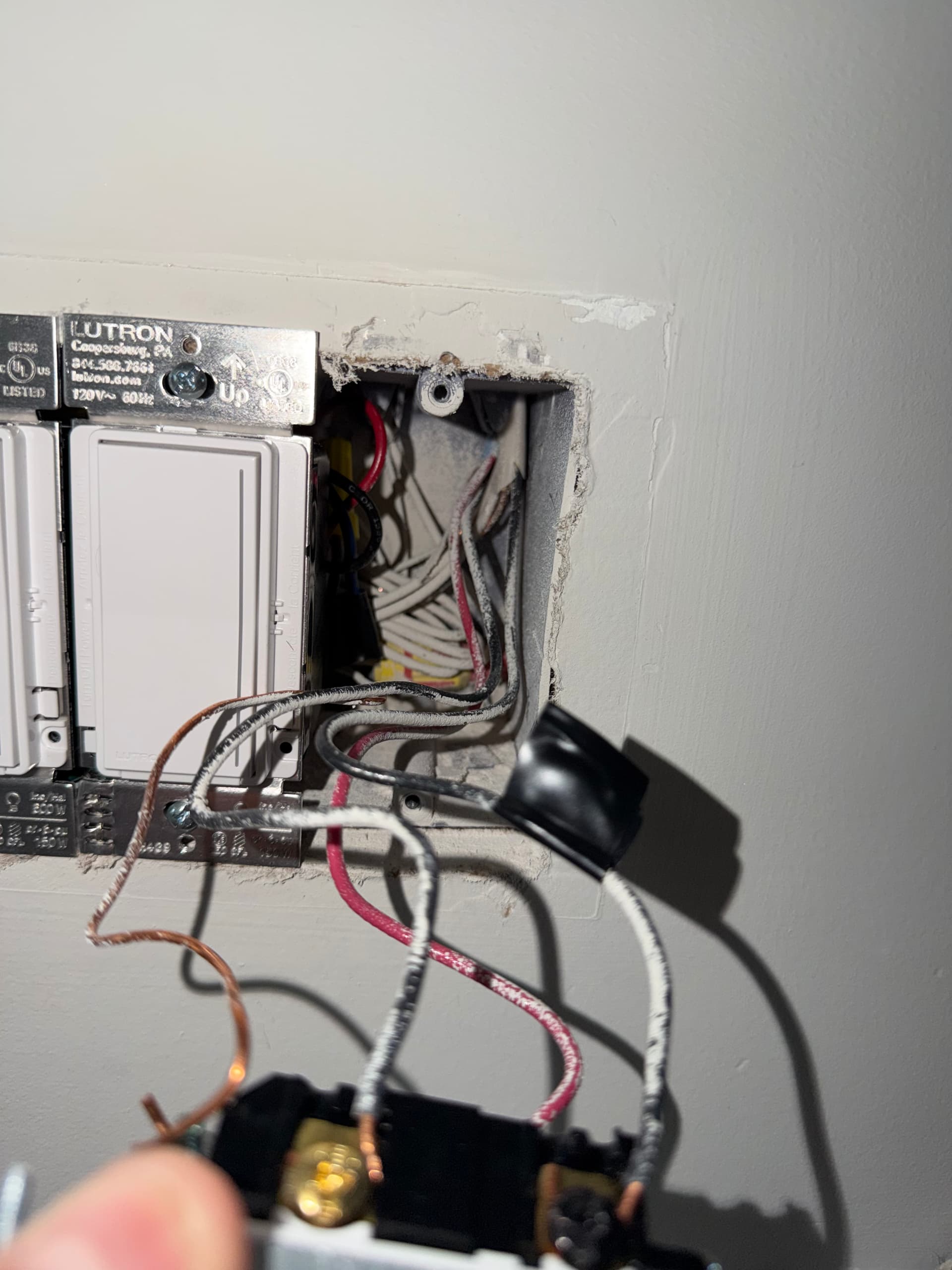 light switch won't flick on